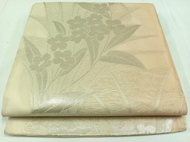 ■■■　サイズ　■■■ 長さ 428cm 幅 31cm程 ■■■　商品詳細　■■■ 【正絹】 状態は接写画像のように 太鼓上部・前柄に薄い汚れがございますが その他特に目立ったシミ汚れなどもなく大変良い状態です。 大変上質な逸品になります。...