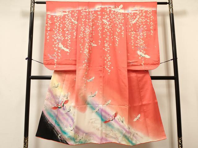 ■■■　サイズ　■■■ 【祝着】 身丈 137cm（肩から） 裄丈 56.5cm（肩上げ　1.5cm） 袖丈 71.5cm　縫込み 4cm 袖幅 32.5cm 前幅 22.5cm 後幅 27.5cm 着物縫いこみ 内揚げ 0cm （腰上げ　...