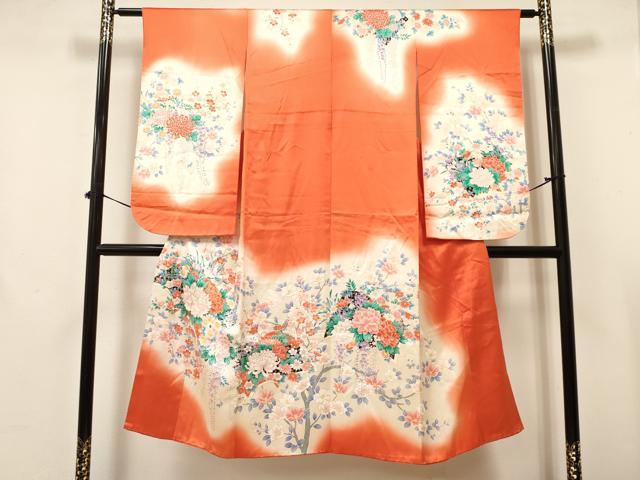 ■■■　サイズ　■■■ 【祝着】 身丈 137cm（肩から） 裄丈 60cm（肩上げ　0cm） 袖丈 73.5cm　縫込み 5cm 袖幅 33.5cm 前幅 19.5cm 後幅 28cm 着物縫いこみ 内揚げ 5cm （腰上げ　0cm） 裄...