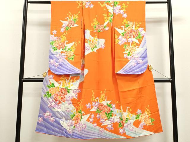 ■■■　サイズ　■■■ 【祝着】 身丈 131cm（肩から） 裄丈 46m（肩上げ　5.5cm） 袖丈 73.5cm　縫込み 2cm 袖幅 30.5cm 前幅 19cm 後幅 26.5cm 着物縫いこみ 内揚げ 7.5cm （腰上げ　0cm...