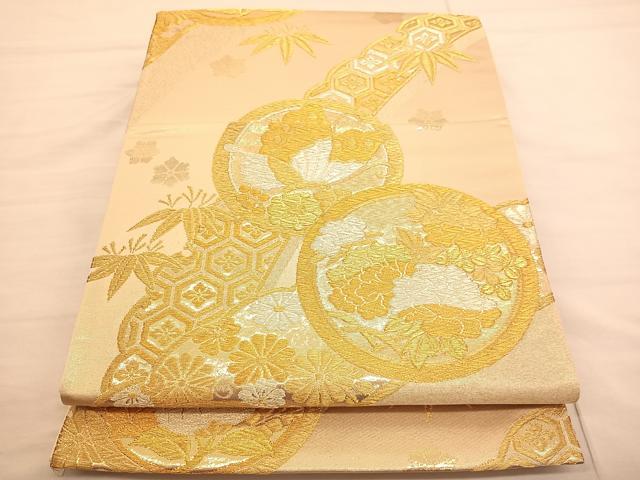 ■■■　サイズ　■■■ 長さ 422cm 幅 30.5cm程 ■■■　商品詳細　■■■ 【正絹】 詳細に関しましては、画像をご確認ください。 大変上質な逸品になります。 お安く出品致しますので、是非この機会にいかがでしょうか？ ※汚れ等に関...