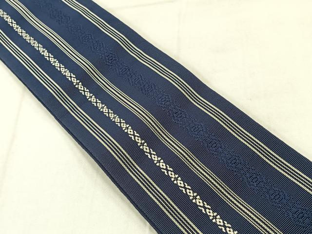 ■■■　サイズ　■■■ 長さ 396cm 幅 8cm程 ■■■　商品詳細　■■■ 【正絹】 詳細に関しましては、画像をご確認ください。 本場筑前博多織は、 福岡県福岡市博多区やその周辺で生産される絹織物です。 仏具のひとつである独鈷、華皿を...