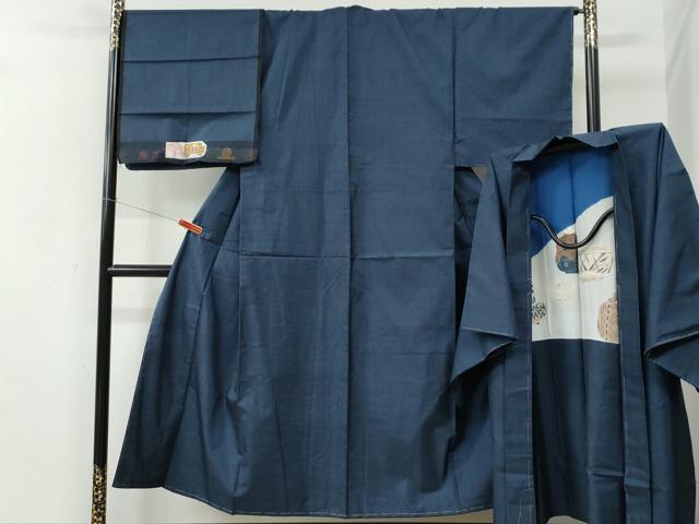 ■■■　サイズ　■■■ 【着物】 身丈 148cm（肩から） 裄丈 67.5cm 袖丈 48cm　縫込み 5cm 袖幅 34cm 前幅 25cm 後幅 32cm 着物縫いこみ 内揚げ 4.5cm 裄 お袖側 約3cm　身頃側 約3cm 【羽...