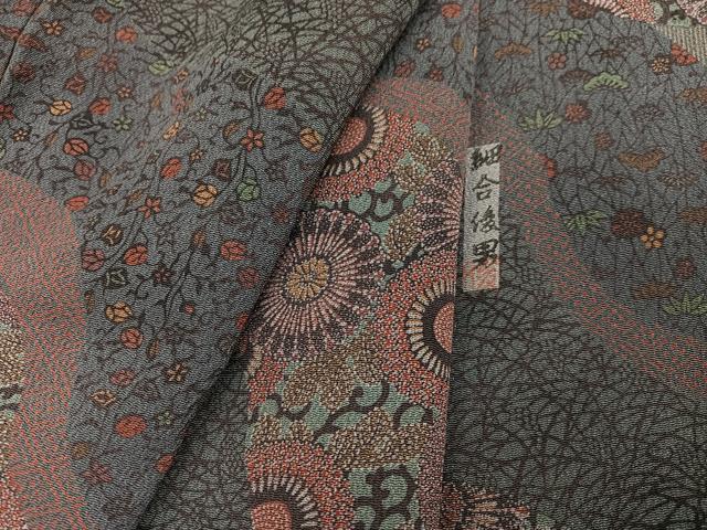 ■■■　サイズ　■■■ 身丈 165cm（肩から） 裄丈 64cm 袖丈 47.5cm　縫込み 4cm 袖幅 32cm 前幅 27.5cm 後幅 31cm 着物縫いこみ 内揚げ 0cm 裄 お袖側 約0cm　身頃側 約0cm ■■■　商品詳...