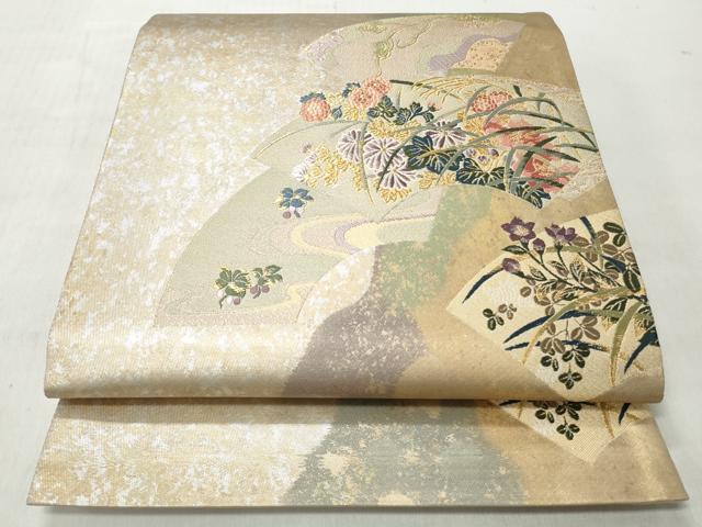 ■■■　サイズ　■■■ 長さ 434cm 幅 30.5cm程 ■■■　商品詳細　■■■ 【正絹・芯なし・未使用】 詳細に関しましては、画像をご確認ください。 大変上質な逸品になります。 お安く出品致しますので、是非この機会にいかがでしょうか...