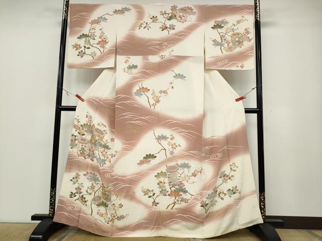 ■■■　サイズ　■■■ 身丈 164cm（肩から） 裄丈 67cm 袖丈 49.5cm　縫込み 6cm 袖幅 34.5cm 前幅 24cm 後幅 30cm 着物縫いこみ 内揚げ 5cm 裄 お袖側 約2cm　身頃側 約2cm ■■■　商品詳...