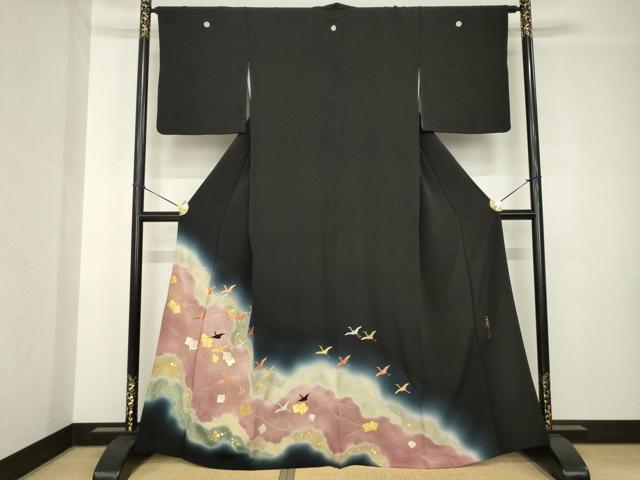 ■■■　サイズ　■■■ 身丈 164cm（肩から） 裄丈 64cm 袖丈 50cm　縫込み 3cm 袖幅 32cm 前幅 24.5cm 後幅 30cm 着物縫いこみ 内揚げ 1.5cm 裄 お袖側 約1cm　身頃側 約2cm ■■■　商品詳...