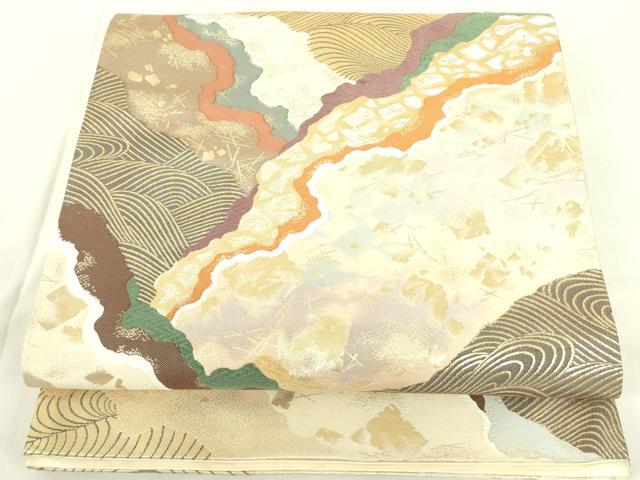 ■■■　サイズ　■■■ 長さ 416cm 幅 31cm程 ■■■　商品詳細　■■■ 【正絹】 詳細に関しましては、画像をご確認ください。 大変上質な逸品になります。 お安く出品致しますので、是非この機会にいかがでしょうか？ ■■■　注意事項...