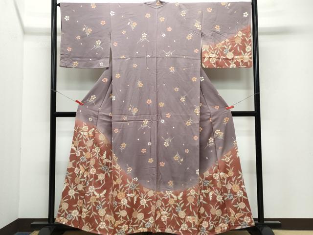 ■■■　サイズ　■■■ 身丈 157.5cm（肩から） 裄丈 66cm 袖丈 46.5cm　縫込み 5cm 袖幅 34cm 前幅 25cm 後幅 30.5cm 着物縫いこみ 内揚げ 5cm 裄 お袖側 約1cm　身頃側 約1.5cm ■■■...