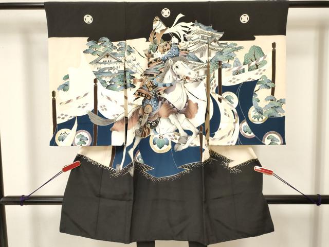 ■■■　サイズ　■■■ 【産着】 身丈 94.5cm（肩から） 裄丈 46cm 袖丈 56cm ■■■　商品詳細　■■■ 産着【正絹・五つ紋】の 状態は特に目立ったシミ汚れなどもなく大変良い状態です。 大変上質な逸品になります。 お安く出品...