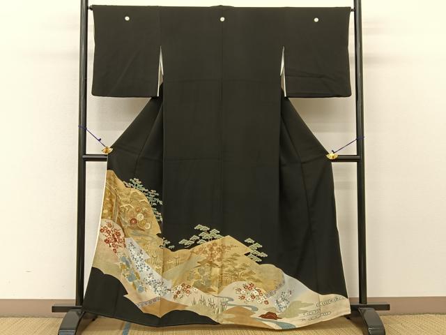 ■■■　サイズ　■■■ 身丈 161cm（肩から） 裄丈 65.5cm 袖丈 49cm　縫込み 5.5cm 袖幅 33cm 前幅 23.5cm 後幅 29cm 着物縫いこみ 内揚げ 8.5cm 裄 お袖側 約1.5cm　身頃側 約3cm ■...