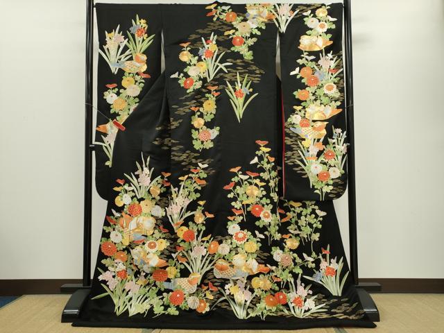 ■■■　サイズ　■■■ 身丈 179cm（肩から） 裄丈 66.5cm 袖丈 106cm　縫込み 6.5cm 袖幅 34cm 前幅 24cm 後幅 29.5cm 着物縫いこみ 内揚げ 0cm 裄 お袖側 約1cm　身頃側 約3.5cm ■■...