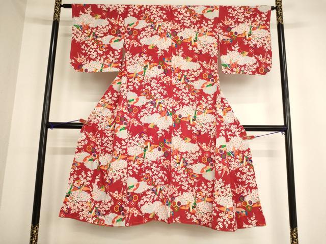 ■■■　サイズ　■■■ 【祝着】 身丈 133.5cm（肩から） 裄丈 61cm（肩上げ　0cm） 袖丈 45cm　縫込み 3.5cm 袖幅 31.5cm 前幅 22.5cm 後幅 28.5cm 着物縫いこみ 内揚げ 0cm （腰上げ　0c...