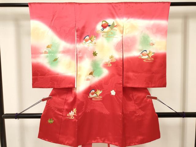 ■■■　サイズ　■■■ 【着物】 身丈 99cm（肩から） 裄丈 47cm 袖丈 58cm ■■■　商品詳細　■■■ 産着【着物：正絹・襦袢：化繊】の 状態は特に目立ったシミ汚れなどもなく大変良い状態です。 大変上質な逸品になります。 お安...