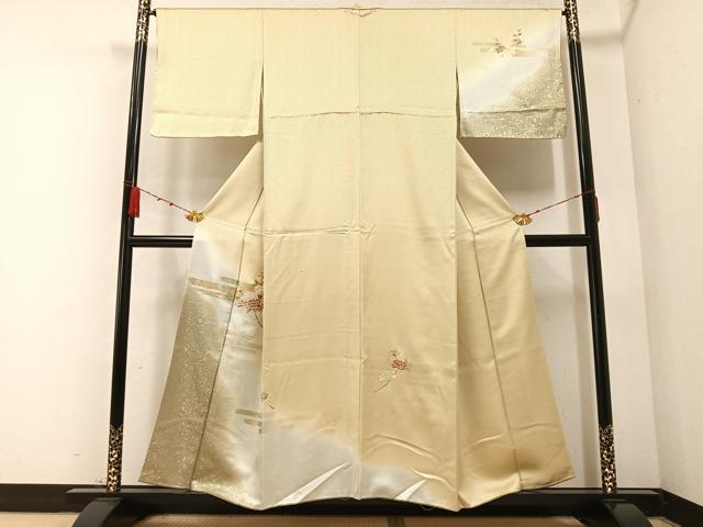 ■■■　サイズ　■■■ 身丈 152cm（肩から） 裄丈 66cm 袖丈 44.5cm　縫込み 2cm 袖幅 34cm 前幅 24.5cm 後幅 29cm 着物縫いこみ 内揚げ 3cm 裄 お袖側 約1cm　身頃側 約2cm ■■■　商品詳...