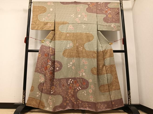 ■■■　サイズ　■■■ 身丈 157cm（肩から） 裄丈 66.5cm 袖丈 46cm　縫込み 4.5cm 袖幅 34cm 前幅 23.5cm 後幅 29.5cm 着物縫いこみ 内揚げ 2cm 裄 お袖側 約0cm　身頃側 約2cm ■■■...