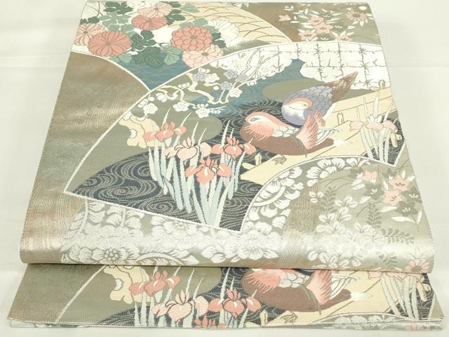 ■■■　サイズ　■■■ 長さ 430cm 幅 30.5cm程 ■■■　商品詳細　■■■ 【正絹・芯なし】 詳細に関しましては、画像をご確認ください。 大変上質な逸品になります。 お安く出品致しますので、是非この機会にいかがでしょうか？ ■■...