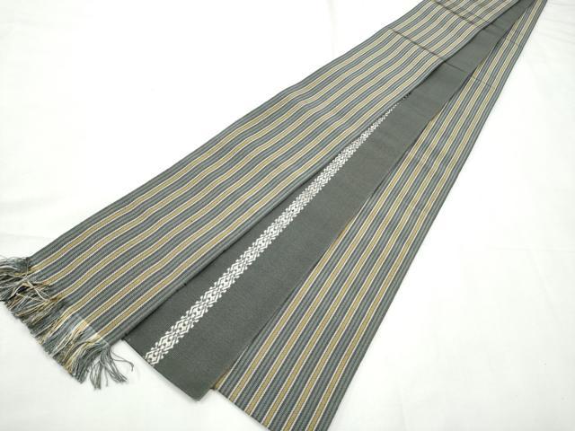 ■■■　サイズ　■■■ 長さ 416cm 幅 10cm程 ■■■　商品詳細　■■■ 【正絹】 状態は締めてはおりますが 特に目立ったシミ汚れなどもなく大変良い状態です。 本場筑前博多織は、福岡県福岡市博多区やその周辺で生産される絹織物です。...
