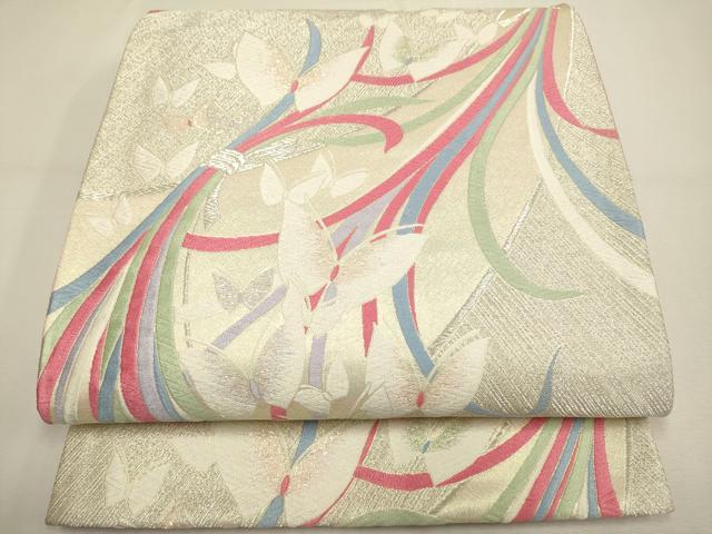 ■■■　サイズ　■■■ 長さ 426cm 幅 30.5cm程 ■■■　商品詳細　■■■ 【正絹・芯なし】 詳細に関しましては、画像をご確認ください。 大変上質な逸品になります。 お安く出品致しますので、是非この機会にいかがでしょうか？ ■■...