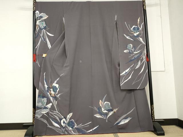 ■■■　サイズ　■■■ 身丈 166.5cm（肩から） 裄丈 69cm 袖丈 113.5cm　縫込み 5cm 袖幅 35cm 前幅 25cm 後幅 30.5cm 着物縫いこみ 内揚げ 12cm 裄 お袖側 約1.5cm　身頃側 約1.5cm...