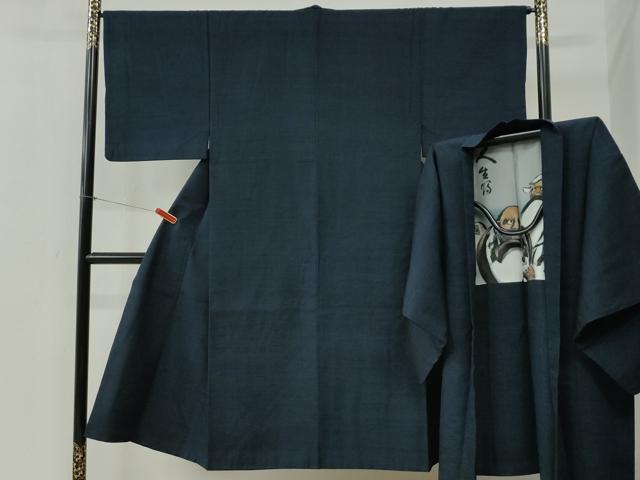 ■■■　サイズ　■■■ 【着物】 身丈 141cm（肩から） 裄丈 66cm 袖丈 49cm　縫込み 3.5cm 袖幅 32cm 前幅 29cm 後幅 33cm 着物縫いこみ 内揚げ 9.5cm 裄 お袖側 約3cm　身頃側 約4cm 【羽...