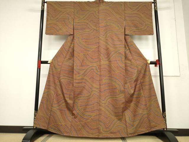 ■■■　サイズ　■■■ 身丈 159cm（肩から） 裄丈 65cm 袖丈 45cm　縫込み 3cm 袖幅 33.5cm 前幅 25cm 後幅 30cm 着物縫いこみ 内揚げ 0cm 裄 お袖側 約2cm　身頃側 約2cm ■■■　商品詳細　...