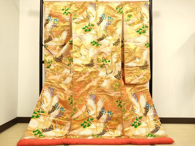 ■■■　サイズ　■■■ 身丈 190cm（肩から） 裄丈 66cm 袖丈 105cm　縫込み 4cm 袖幅 33cm 前幅 28.5cm 後幅 31.5cm 着物縫いこみ 内揚げ 0cm 裄 お袖側 約3cm　身頃側 約1cm ■■■　商品...