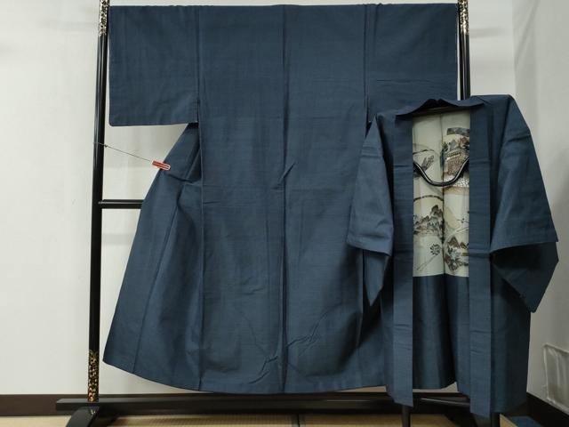 ■■■　サイズ　■■■ 【着物】 身丈 149cm（肩から） 裄丈 68cm 袖丈 49cm　縫込み 4cm 袖幅 34cm 前幅 25.5cm 後幅 30cm 着物縫いこみ 内揚げ 7.5cm 裄 お袖側 約2m　身頃側 約2cm 【羽織...