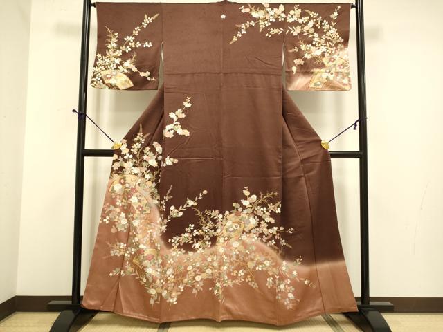 ■■■　サイズ　■■■ 身丈 158.5cm（肩から） 裄丈 64.5cm 袖丈 45.5cm　縫込み 7cm 袖幅 33cm 前幅 24.5cm 後幅 30cm 着物縫いこみ 内揚げ 5.5cm 裄 お袖側 約2cm　身頃側 約2.5cm...