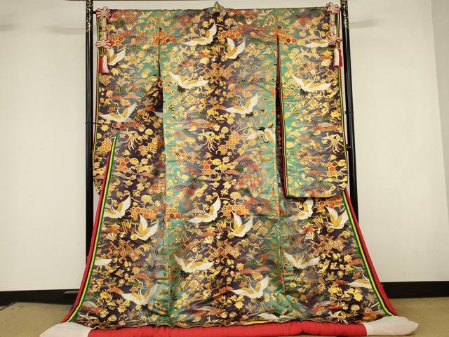 ■■■　サイズ　■■■ 身丈 187cm（肩から） 裄丈 67cm 袖丈 103.5cm　縫込み 2cm 袖幅 33cm 前幅 26.5cm 後幅 31cm 着物縫いこみ 内揚げ 0cm 裄 お袖側 約3cm　身頃側 約3cm ■■■　商品...