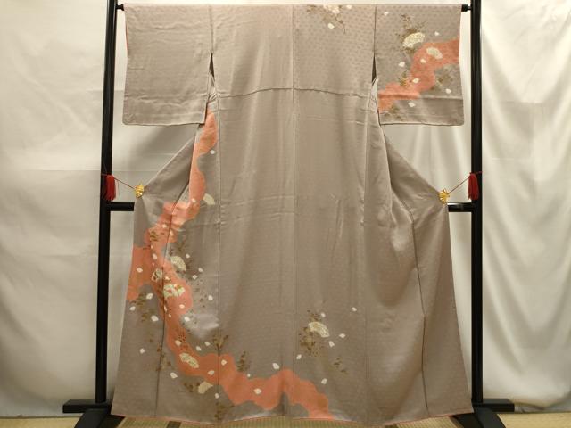■■■　サイズ　■■■ 身丈 159cm（肩から） 裄丈 64cm 袖丈 47.5cm　縫込み 3.5cm 袖幅 32cm 前幅 24cm 後幅 30cm 着物縫いこみ 内揚げ 4.5cm 裄 お袖側 約3.5cm　身頃側 約2.5cm ■...