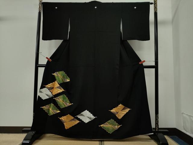 ■■■　サイズ　■■■ 身丈 162cm（肩から） 裄丈 65cm 袖丈 48cm　縫込み 4.5cm 袖幅 33cm 前幅 24cm 後幅 31cm 着物縫いこみ 内揚げ 4.5cm 裄 お袖側 約1cm　身頃側 約2cm ■■■　商品詳...