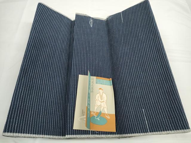 ■■■　サイズ　■■■ 長さ　　着尺分あり 幅　　　約37cm ■■■　商品詳細　■■■ 【綿・未使用】 状態は特に目立ったシミ汚れなどもなく大変良い状態です。 徳島県の伝統的な綿織物で、 国によって伝統的工芸品に指定されている阿波しじら織...