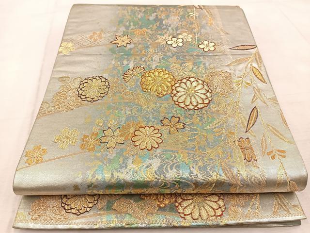■■■　サイズ　■■■ 長さ 424cm 幅 30.5cm程 ■■■　商品詳細　■■■ 【正絹】 詳細に関しましては、画像をご確認ください。 大変上質な逸品になります。 お安く出品致しますので、是非この機会にいかがでしょうか？ ※汚れ等に関...