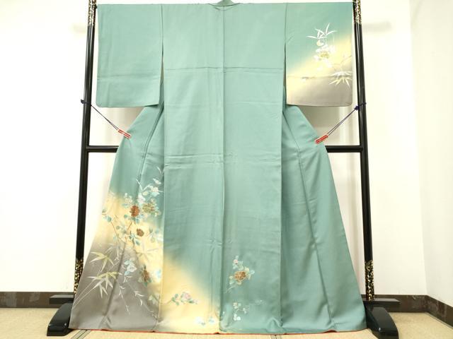 ■■■　サイズ　■■■ 身丈 171cm（肩から） 裄丈 67.5cm 袖丈 55.5cm　縫込み 3cm 袖幅 34cm 前幅 24.5cm 後幅 30cm 着物縫いこみ 内揚げ 0cm 裄 お袖側 約2.5cm　身頃側 約2cm ■■■...