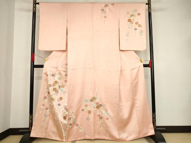 ■■■　サイズ　■■■ 身丈 162cm（肩から） 裄丈 64cm 袖丈 60.5cm　縫込み 3cm 袖幅 32.5cm 前幅 25cm 後幅 30.5cm 着物縫いこみ 内揚げ 4cm 裄 お袖側 約1cm　身頃側 約2cm ■■■　商...