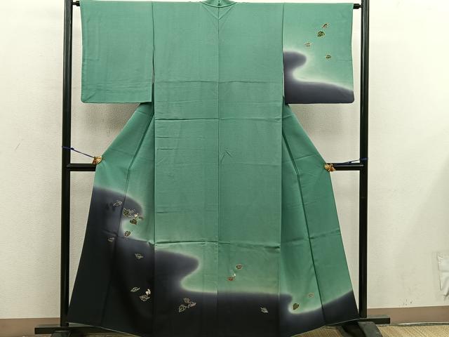■■■　サイズ　■■■ 身丈 156.5cm（肩から） 裄丈 64cm 袖丈 48cm　縫込み 5.5cm 袖幅 33cm 前幅 24cm 後幅 29.5cm 着物縫いこみ 内揚げ 9cm 裄 お袖側 約3cm　身頃側 約1cm ■■■　商...