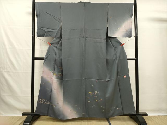 ■■■　サイズ　■■■ 身丈 157.5cm（肩から） 裄丈 66cm 袖丈 47.5cm　縫込み 7cm 袖幅 34cm 前幅 24.5cm 後幅 29.5cm 着物縫いこみ 内揚げ 10cm 裄 お袖側 約3cm　身頃側 約6cm ■■...