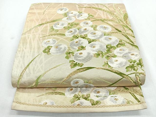 ■■■　サイズ　■■■ 長さ 406cm 幅 31cm程 ■■■　商品詳細　■■■ 【正絹・芯なし】 詳細に関しましては、画像をご確認ください。 大変上質な逸品になります。 お安く出品致しますので、是非この機会にいかがでしょうか？ ※汚れ等...