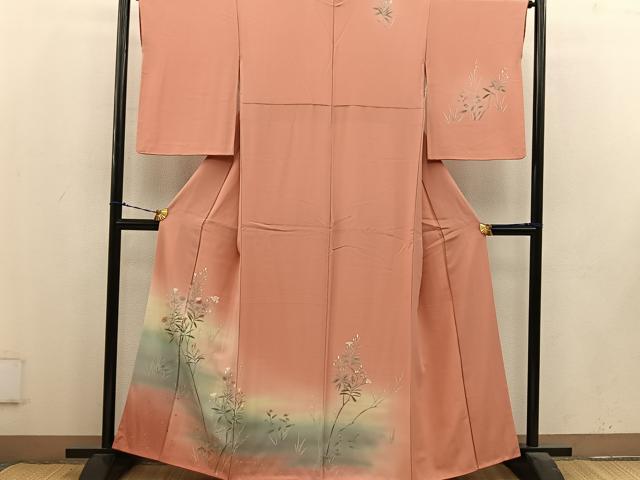 ■■■　サイズ　■■■ 身丈 160.5cm（肩から） 裄丈 65cm 袖丈 55cm　縫込み 2cm 袖幅 32.5cm 前幅 23.5cm 後幅 29cm 着物縫いこみ 内揚げ 5.5cm 裄 お袖側 約1.5cm　身頃側 約2.5cm...