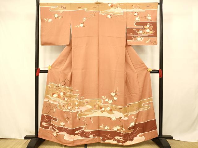 ■■■　サイズ　■■■ 身丈 159cm（肩から） 裄丈 66.5cm 袖丈 49cm　縫込み 8cm 袖幅 35cm 前幅 24.5cm 後幅 29.5cm 着物縫いこみ 内揚げ 7.5cm 裄 お袖側 約1.5cm　身頃側 約3cm ■...