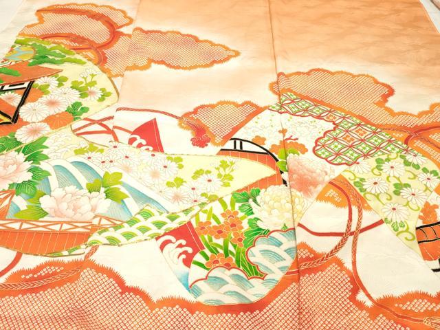 ■■■　サイズ　■■■ 長さ 　着尺分あり 幅 　　約35cm ■■■　商品詳細　■■■ 【正絹】 状態は参考画像のように表地所々・裏面所々に薄い汚れがございます。 大変上質な逸品になります。 お安く出品致しますので、是非この機会にいかがで...