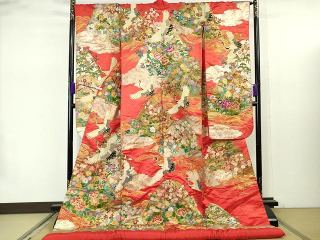 ■■■　サイズ　■■■ 身丈 190cm（肩から） 裄丈 66.5cm 袖丈 105cm 袖幅 34cm 前幅 25cm 後幅 30cm 着物縫いこみ 内揚げ 0cm 裄 お袖側 約 0cm　身頃側 約 0cm ■■■　商品詳細　■■■ 【...