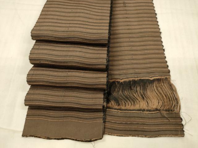 ■■■　サイズ　■■■ 長さ 380cm 幅 9cm程 ■■■　商品詳細　■■■ 【正絹・未仕立て】 状態は締めてはおりますが 特に目立ったシミ汚れなどもなく大変良い状態です。 大変上質な逸品になります。 お安く出品致しますので、是非この機...