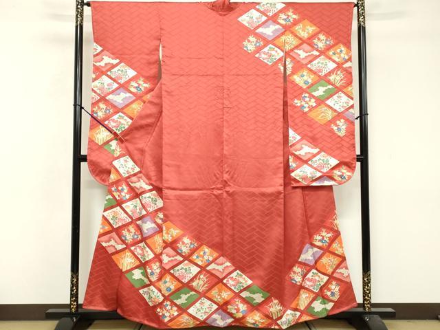 ■■■　サイズ　■■■ 身丈 158cm（肩から） 裄丈 64.5cm 袖丈 92.5cm　縫込み 9cm 袖幅 32cm 前幅 25cm 後幅 30cm 着物縫いこみ 内揚げ 7cm 裄 お袖側 約2cm　身頃側 約3cm ■■■　商品詳...