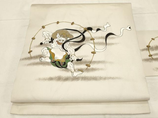 ■■■　サイズ　■■■ 長さ 366.5cm 幅 30.5cm程 ■■■　商品詳細　■■■ 【正絹】 状態は接写画像のように 胴回りに薄い汚れがございますが その他特に目立ったシミ汚れなどもなく大変良い状態です。 大変上質な逸品になります。...