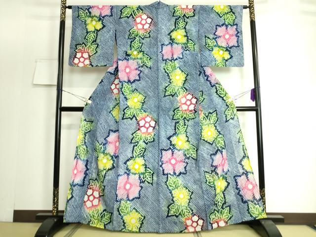 ■■■　サイズ　■■■ 身丈 162cm（肩から） 裄丈 65cm 袖丈 47cm　縫込み 3cm 袖幅 33cm 前幅 25.5cm 後幅 32.5cm 着物縫いこみ 内揚げ 0cm 裄 お袖側 約 1.5cm　身頃側 約 1.5cm ■...