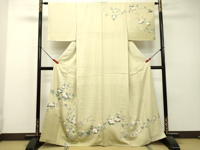 ■■■　サイズ　■■■ 身丈 163cm（肩から） 裄丈 62.5cm 袖丈 46cm　縫込み 8cm 袖幅 32.5cm 前幅 24cm 後幅 30cm 着物縫いこみ 内揚げ 5cm 裄 お袖側 約2cm　身頃側 約3.5cm ■■■　商...