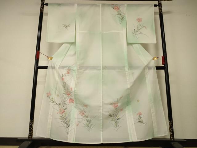 ■■■　サイズ　■■■ 身丈 158.5cm（肩から） 裄丈 63cm 袖丈 51cm　縫込み 3.5cm 袖幅 33cm 前幅 24cm 後幅 29cm 着物縫いこみ 内揚げ 0cm 裄 お袖側 約1cm　身頃側 約0cm ■■■　商品詳...