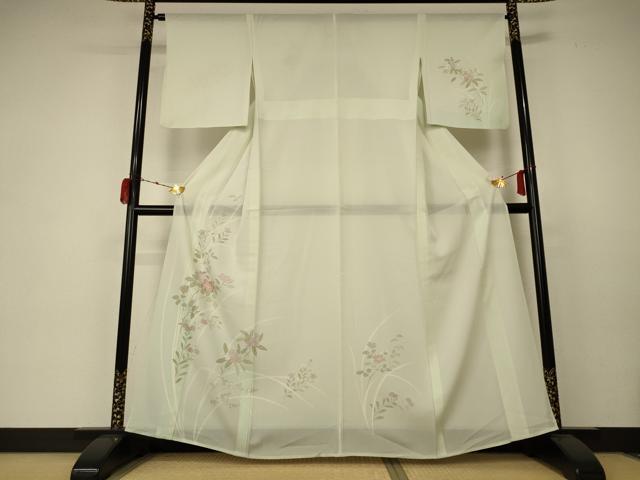 ■■■　サイズ　■■■ 身丈 161.5cm（肩から） 裄丈 64.5cm 袖丈 48cm　縫込み 6cm 袖幅 32cm 前幅 24.5cm 後幅 30.5cm 着物縫いこみ 内揚げ 6cm 裄 お袖側 約2cm　身頃側 約1cm ■■■...